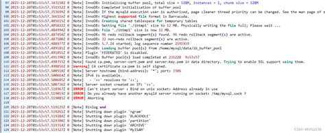linux部署mysql启动服务时报错 bogon pid csdn博客