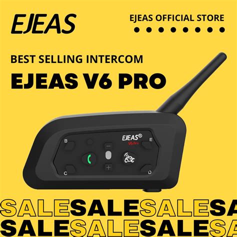 Jual Ejeas V6 Pro Intercom Helm 6 Riders Bluetooth Interkom Helmet