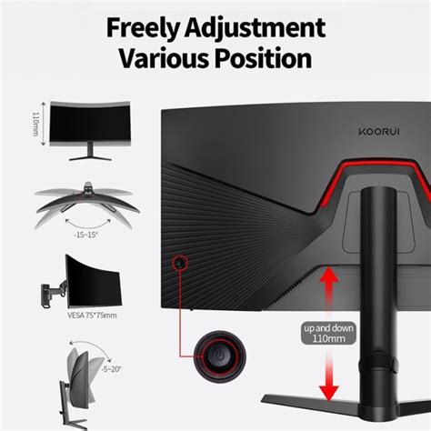 Koorui E Uc Ultrawide Curved Gaming Monitor Powered By Hkc Hz Ms R Va Panel