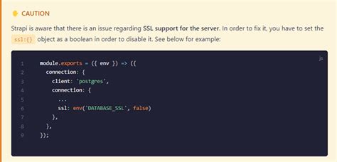 Ssl Connection With Database Database Sql Strapi Community Forum