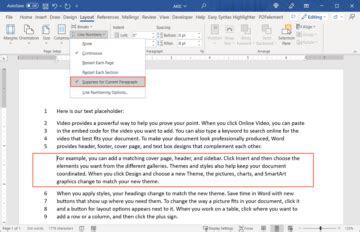 How To Add Line Numbers In Microsoft Word