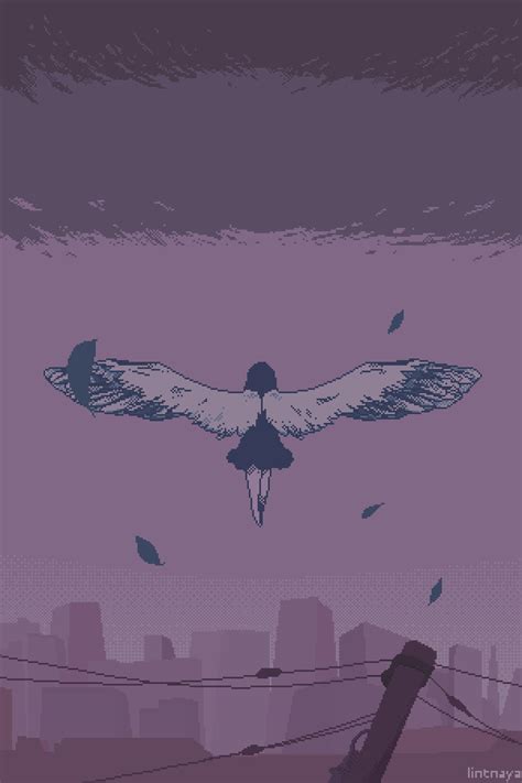 Flying By Lintnaya R Animatedpixelart