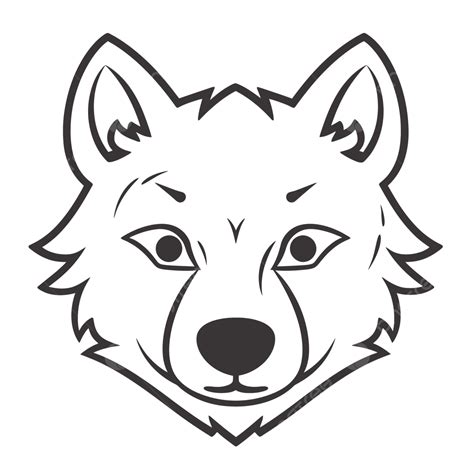 Outline Wolf Face Vector Illustrator Design Illustration For Ad Design