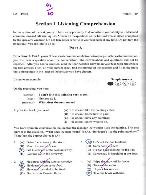 Toefl Itp Listening Practice Test Answerkey Pdf