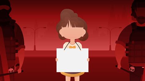 텍스트에 대한 빈 포스터가있는 어린이 소녀 만화 스타일의 디자인 벡터 일러스트레이션 건설 산업에 대한 스톡 벡터 아트 및 기타 이미지 건설 산업 공란 광고 Istock