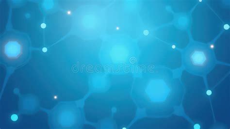 Abstract Scientific Background Featuring Interconnected Molecular