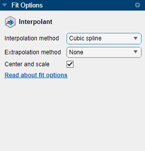 Export Fit From Curve Fitter App To Simulink Lookup Table