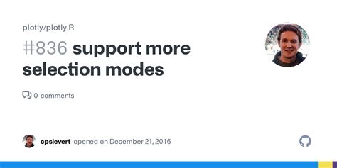 Support More Selection Modes · Issue 836 · Plotlyplotlyr · Github