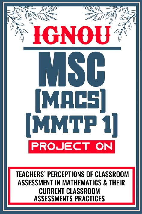 Download Ignou Msc Macs Project Synopsis Mmtp 1