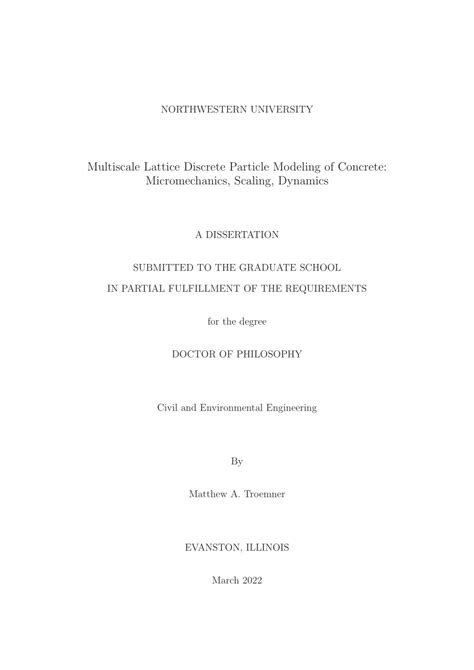 Pdf Multiscale Lattice Discrete Particle Modeling Of Concrete