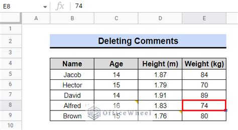 How To Delete Comment In Google Sheets Possible Ways