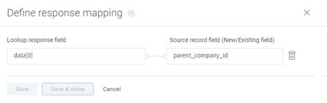 Response Mapping Results Mapping And Advanced Lookups Example For