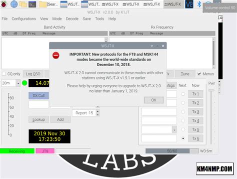 WSJT X On The Raspberry Pi B And Yaesu FT KM NMP