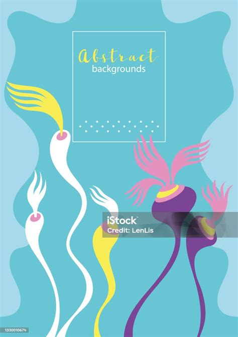 추상적 인 배경 디자인 기괴한 모양 벡터 일러스트레이션 0명에 대한 스톡 벡터 아트 및 기타 이미지 0명 꽃 식물 꽃무늬 Istock