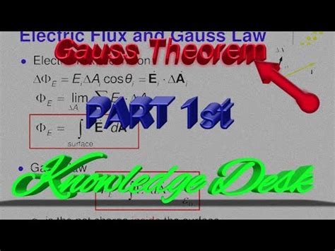 Gauss Theorem Isc Class Physics Part St YouTube