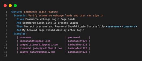 How To Implement Data Tables In Cucumber Using Selenium Ruby Lambdatest