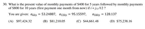 Solved What Is The Present Value Of Monthly Payments Of Chegg