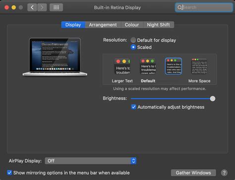 Do You Use Default Or Scaled Resolution Why Rmacos