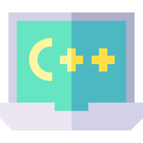C Basic Straight Flat Icon