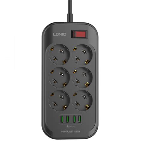Купить Сетевой фильтр LDNIO Defender 6 розеток SE6403 в Бишкеке ...