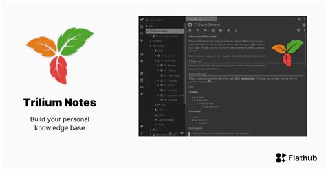 Install Trilium Notes On Linux Flathub