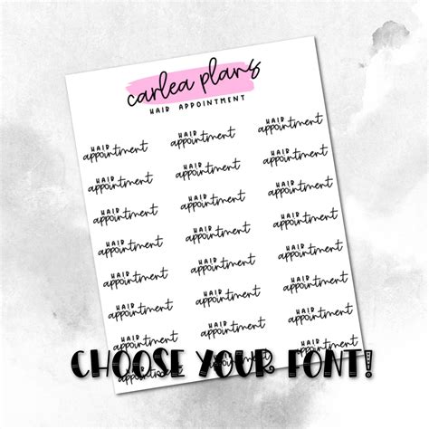 Hair Appointment Script Carleaplans