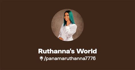 Ruthanna’s World | Instagram, Facebook, TikTok | Linktree
