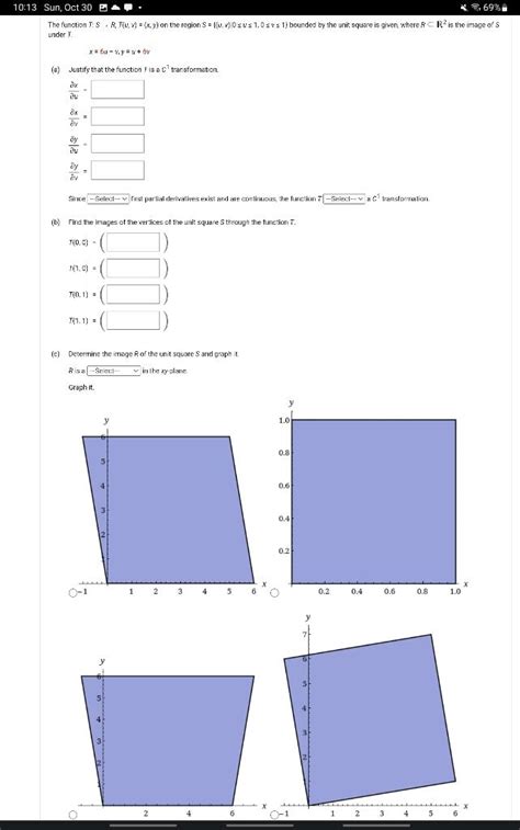 solved the function t s r t u y x y on the region