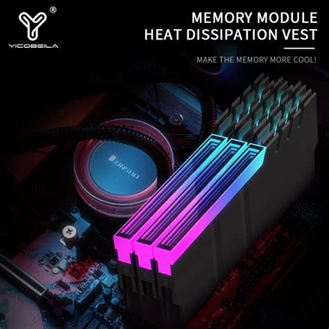 yicobeila ram heatsink 5v argb ram module heatsink radiator pc memory