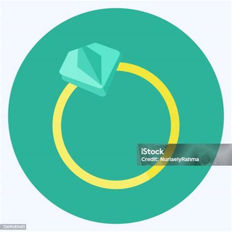 아이콘 반지 플랫 스타일 간단한 일러스트 레이션 인쇄 공지 사항 등에 적합 0명에 대한 스톡 벡터 아트 및 기타 이미지 0명 결정체 결혼 의식 Istock