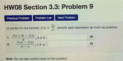 solved hw08 section 3 3 problem 9 previous problem problem