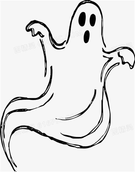 手绘幽灵图片免费下载 Png素材 编号1m9iy6dgv 图精灵