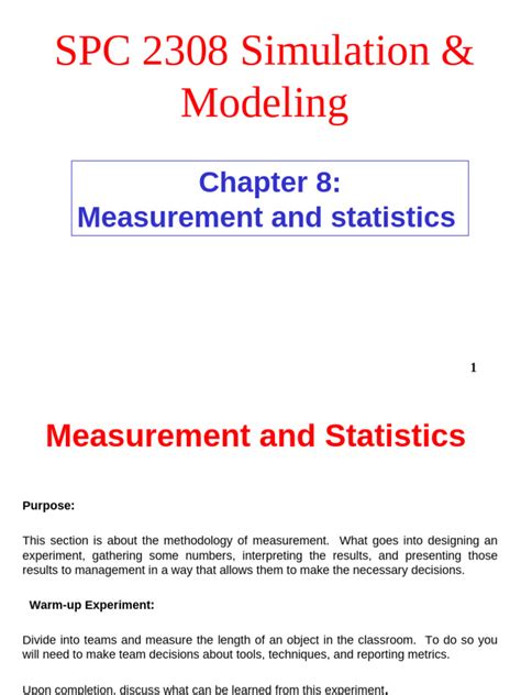 Chapter 10 Measurement And Statistics Pdf Statistics Accuracy And Precision