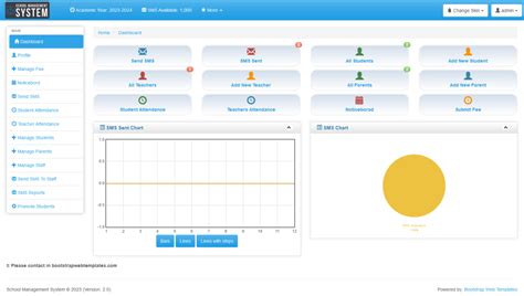 school management system free bootstrap website templates