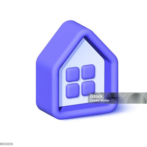 최소한의 집 상징 3d 스타일의 홈 아이콘 어떤 목적으로든 훌륭한 디자인 부동산 모기지 대출 개념 3d 벡터 아이콘 0명에 대한