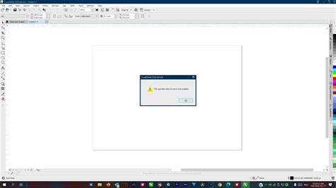 screenshot paste error coreldraw graphics suite 2020 for windows