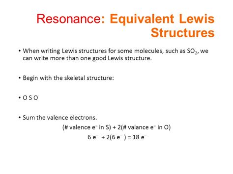 So2 Lewis Structure Resonance