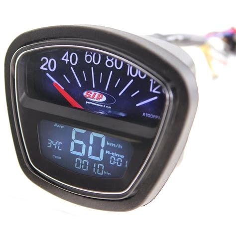 Speedometerrev Counter Sip 199kmh Bzw 125mph Face Black Lcd Black