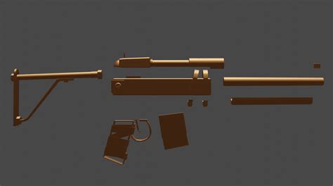 🔫 Rust Semirifle Sar In Parts・ Stl File For 3d Printing・cults