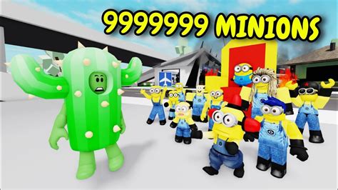 Cactus Vs 999999 Minions De Rage Brookhaven Roblox Youtube