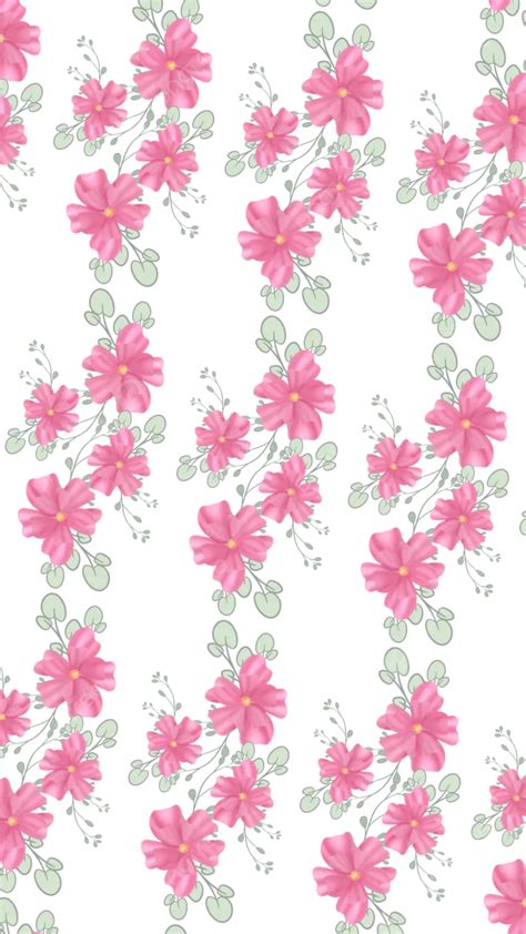 핑크 꽃 원활한 벽지 배경 배경 화면 및 일러스트 무료 다운로드 Pngtree
