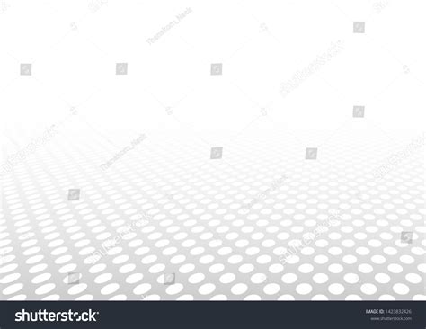 Perspective Dot Halftone Abstract Background Vector Stock Vector Royalty Free 1423832426