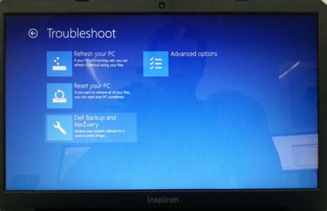 How To Boot To Windows 8 Recovery Environment Dell US