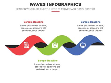 Waves Infographics for PowerPoint and Google Slides