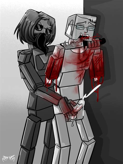 Rule 34 Amputated Arms Black White Blood On Hands Blood Splatter