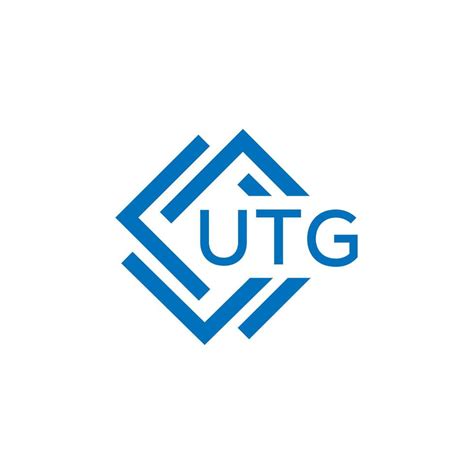 Utg Technology Letter Logo Design On White Background Utg Creative