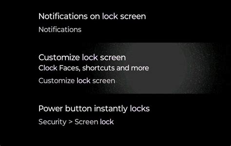 Clicking On The Customise Lock Screen Button Doesnt Do Anything