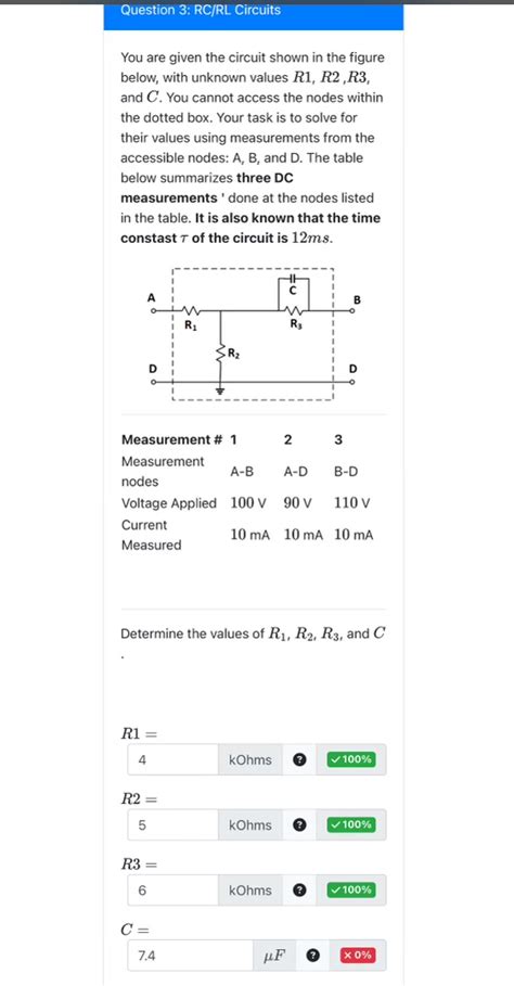 Solved You Are Given The Circuit Shown In The Figure Below With Unknown 1 Answer