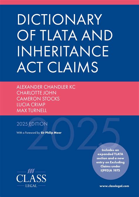 Dictionary Of Tlata And Inheritance Act Claims 2025
