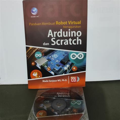 jual panduan membuat robot virtual menggunakan arduino dan scratch cd